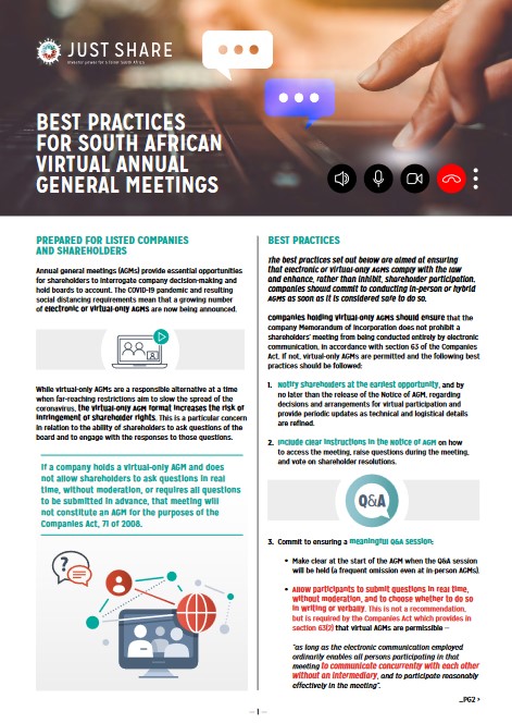 Best Practices for South African virtual AGMs - Just Share