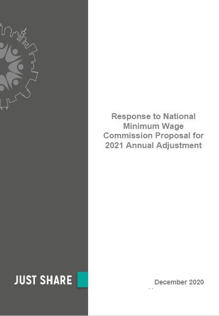 Response to National Minimum Wage Commission proposal for 2021 annual ...